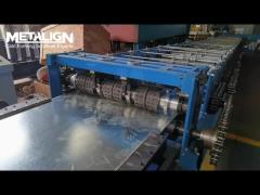 High Friction Surface Embossing Floor Deck Forming Machine For YX70-165 Metal Deck