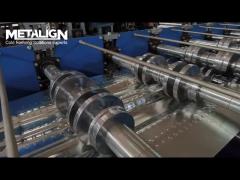 Hoogsterkte Betonbinding Metal Deck Roll Forming Machine 22Kw 15m/Min