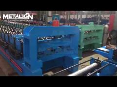 22 kW vloerdek rollenvormende machine met embossing en dubbele verstijving