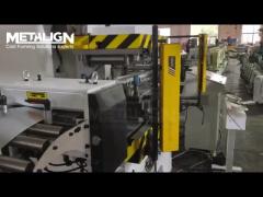 High Speed Trench Cover Roll Forming Machine met precisiepunching en vliegzaag snijden