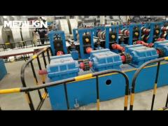 Máquina de fabricação de corrimão de estrada de alta velocidade em forma de W com punção hidráulica