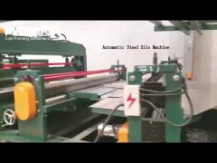 High-Strength Zinc-Coated Steel Roll Forming Machine for Trapezoidal Grain Silo Panels