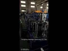 Máquina de moldagem de rolos de vigas de movimento de dois lados com entalhe de extremidade limpa