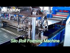 Custom Pre Punching Roll Forming Line For Durable Galvanized Steel Silo Panels
