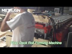 High Speed Floor Decking Machine Embossing Roll Former For Strengthened Floor Deck Production