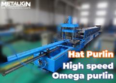 Ανθεκτικό καπέλο Purlins αλυσίδα Drive κρύο ρολό σχηματισμού μηχανή υδραυλική κοπή υψηλής ακρίβειας εξόδου