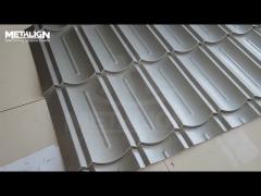 Traditional Metal Roof Tile Roll Forming Machine With Hydraulic Punching And Auto Stacker