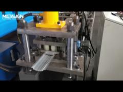 Hydraulic Cutter Equipped Roll Former For Custom Curved Edge Garden Fence Post Production Line