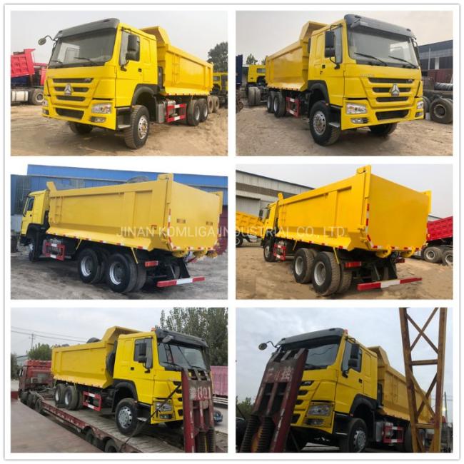High Quality Used HOWO 6X4 Dump Truck Left Hand Drive Mining Tipper Truck 375 HP Dump Truck for Sale