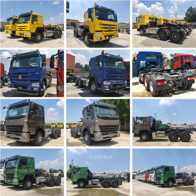 HOWO Hot Selling Head Trailer Trucks for Sale 6X4 Diesel Tow Used Tractor Truck