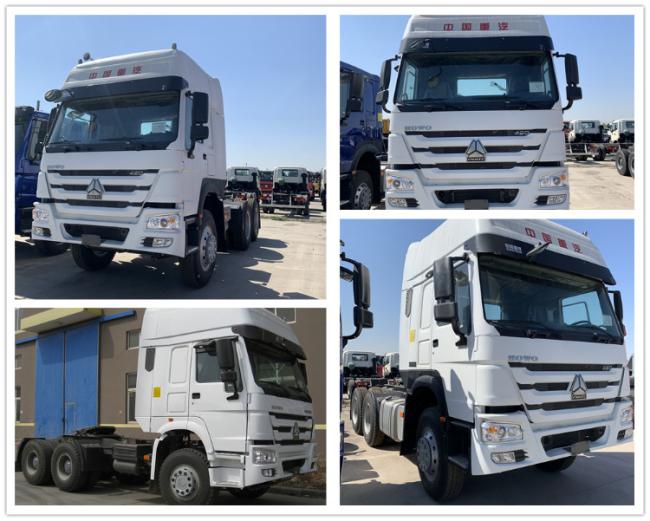 Used Tractor Trucks Sinotruk HOWO 10 Wheeler Tow 6X4 Head Trailer Truck