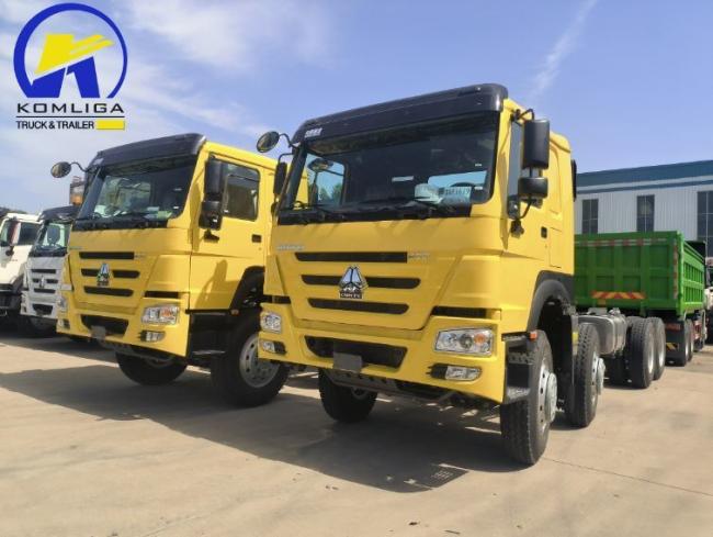 Used Sinotruk HOWO T7 8X4 400HP Heavy Duty Trailer Tractor Secondhand Tractor Truck Price for Sale