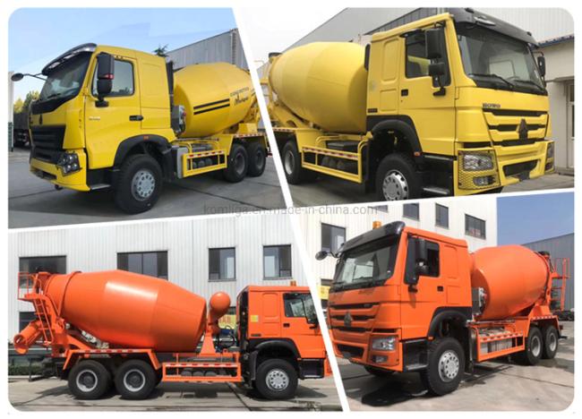 New Sinotruk Shacman 6X4 8m3 9m3 10 Cubic Concrete Pump Cement Mixer Self Loading Concrete Mixer Truck and HOWO Used Concrete Mixer Truck for Sale