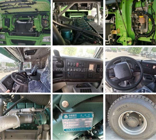 Hot Selling Sinotruk HOWO 6X4 375HP Green Color Seconghand Used Tipper Dump Truck Price for Sale