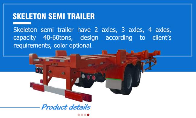 New and Used Container Delivery Skeleton Trailer
