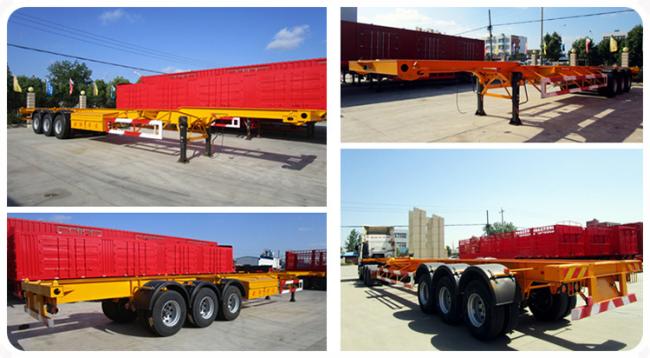 20 FT Double Axle Container Trailer Chassis Semi Trailers