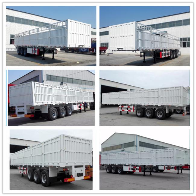3 Axle Heavy Duty 30 Ton Side Guard Semi Trailer for Sale