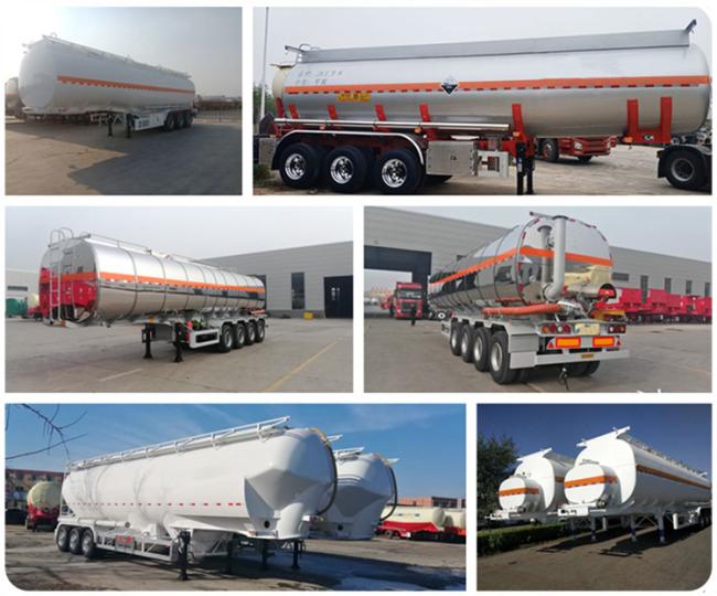 New Heavy 3 Axle 45000L Petrol Transport Oil Tanker Fuel Tanker Truck Trailer for Sale