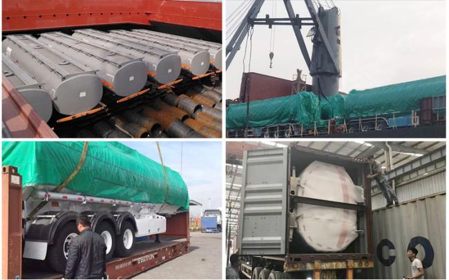 New Heavy 3 Axle 45000L Petrol Transport Oil Tanker Fuel Tanker Truck Trailer for Sale