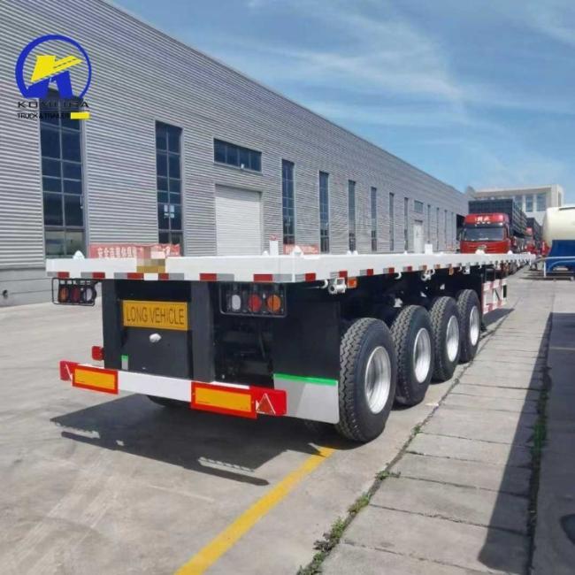 Cheap New 4axle 50ton Heavy Duty Flatbed Semi Trailers for Sale
