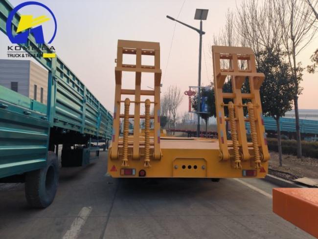 Cheap New 3axle 4axle 5axle 60ton 80ton 100ton Low Bed Trailer Specification for Sale