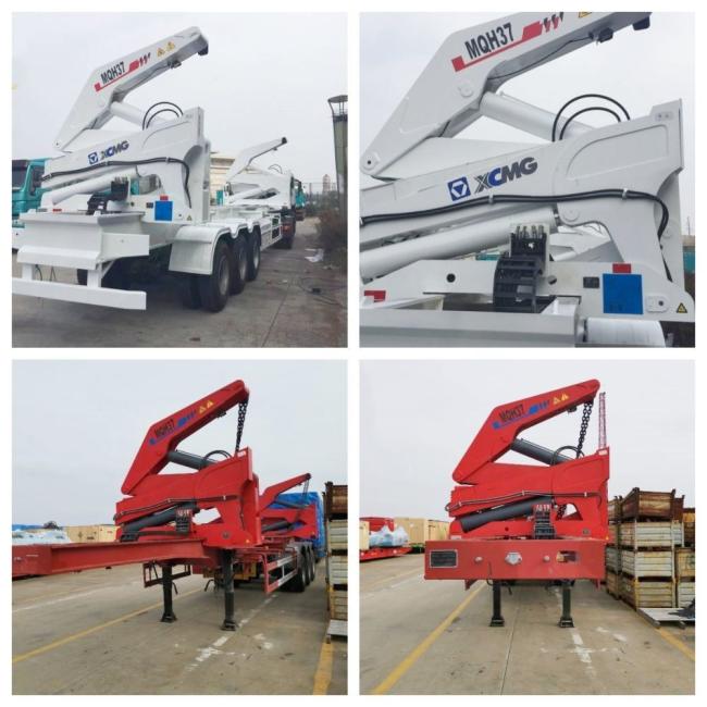 Low Price Slide Hydraulic 2*20FT 40FT Skeleton Container Side Loader Lifter