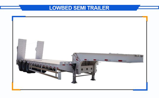 Extendable Lowboy Lowbed Trailers Hydraulic Low Bed Trailer for Sale