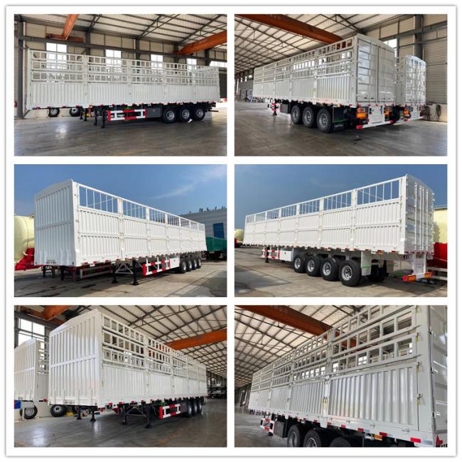 3 Axles 4 Axles Semi Trailer Fence Trailer Price