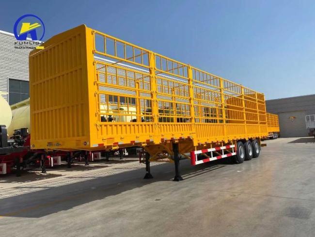 Cheap New Sinotruk 3axle 40FT Container Side Wall Semi Trailer Truck for Sale
