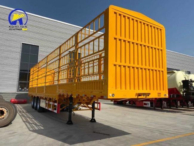 Cheap New Sinotruk 3axle 40FT Container Side Wall Semi Trailer Truck for Sale