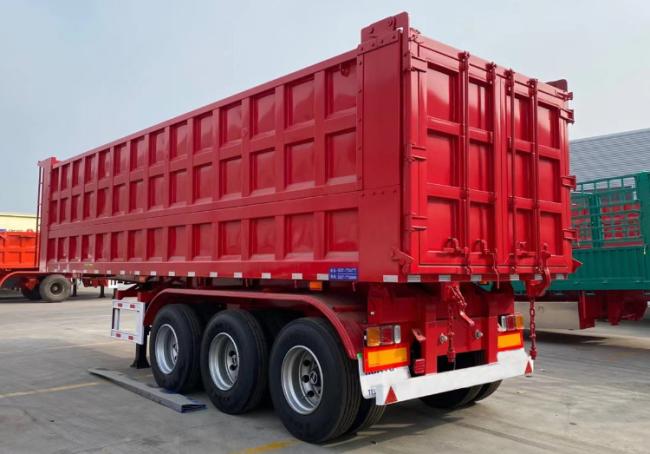 40 50 60 Tons Small 2 Axle 3 Axle Mini Dump Trailer Hydraulic Hoist