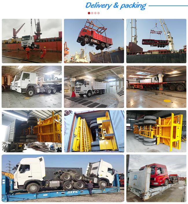40 50 60 Tons Small 2 Axle 3 Axle Mini Dump Trailer Hydraulic Hoist