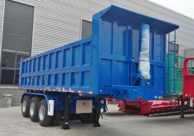 2/3/4 Axles Tipper Trailer 60ton 70ton 80ton Front Lifting Semi Dump Trailer