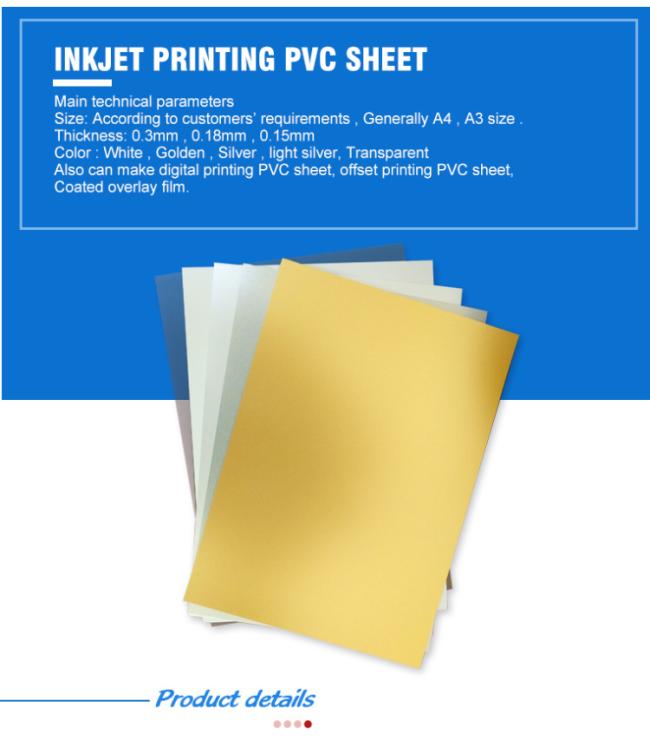 Inkjet Printing PVC Sheet for Making Plastic Card