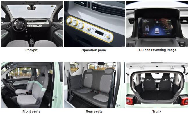 Long Range 301km High Speed Wuling Mini EV Aoto Electric Mini Car Smart SUV with Lead Lithium Battery