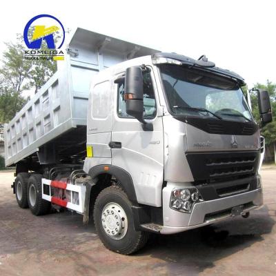 China Caminhão de descarga branco HOWO A7 336HP 371HP Direção esquerda/direita para manuseio de material a granel à venda