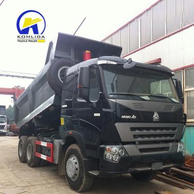 Cina White HOWO A7 Dump Truck 336HP 371HP Azionamento a mano sinistra/destra per la movimentazione di materiali sfusi in vendita