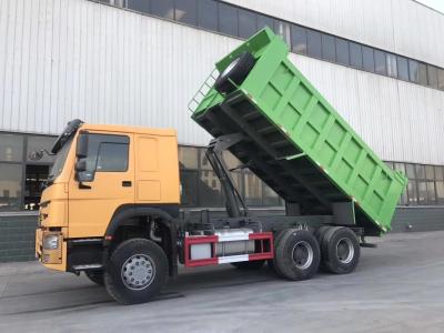 China Blauwe 10 banden 6x4 25 30 ton Eindzijde HOWO Gebruikte dumper truck met motor Wd615.47.D12.42 Te koop
