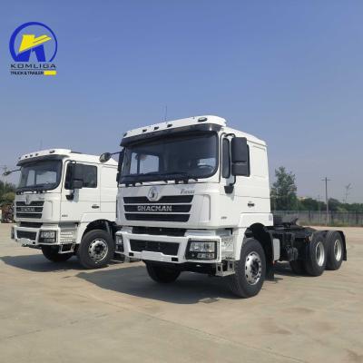 Cina Shacman 6X4 Tractor Truck Head Usato con una cisterna di olio in alluminio da 400L e 10 ruote in vendita