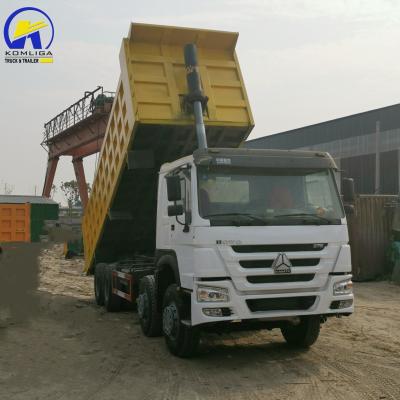Cina Asse anteriore 9 tonnellate Capacità di carico Sinotruk HOWO 40 tonnellate Camionotti usati 8500*2500*3400mm in vendita