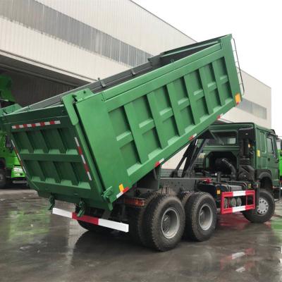 Cina 6X4 HOWO Sinotruk 371 Dumper Truck con sistema di sterzo Zf8118 e certificazione ISO in vendita