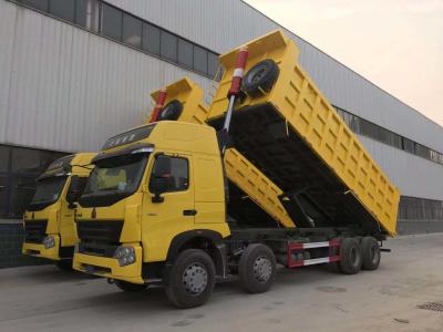 Китай Грузовик 8X4 с подъемником подержанный HOWO тяжелый грузовик с кабиной Hw76 и 10 запасными шинами продается