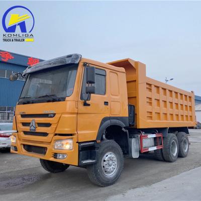 中国 高馬力 中古シノトラック HOWO 375HP 6X4 10ホイール Rhd LHD 40トン 60トンのティッパートラック 販売のため