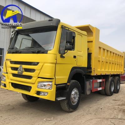 China Sinotruk HOWO 6X4 dumptruck met maatwerk en 9 ton vooraslastcapaciteit Te koop