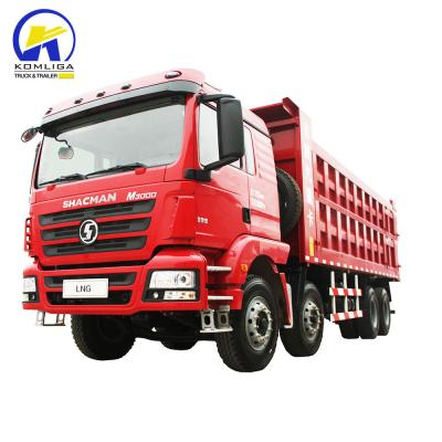 Cina Shacman M3000 8X4 12 pneumatici camion di scarico a ribaltamento con asse anteriore di 9 tonnellate di capacità di carico in vendita
