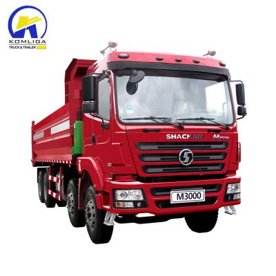 Cina Shacman M3000 8X4 12 pneumatici camion di scarico a ribaltamento con asse anteriore di 9 tonnellate di capacità di carico in vendita