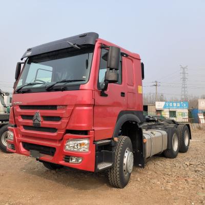 China HOWO 6X4 diesel reboque usado trator caminhão eixo traseiro Hc16 motor Wd615.47 para o seu negócio à venda