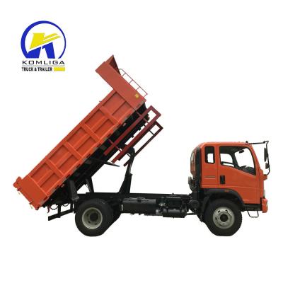 China 10 ton Euro II Sinotruk HOWO 6 wielen dumptruck met een laadvolume van 5 kubieke meter Te koop