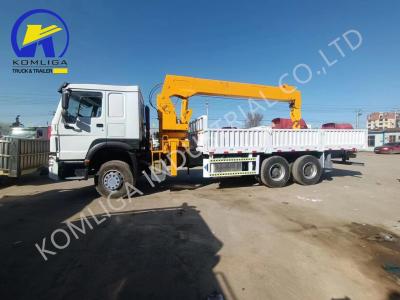 China Used 6X4 Sinotruk HOWO Cargo Truck with Mounted Crane in Good Condition and Affordable for sale