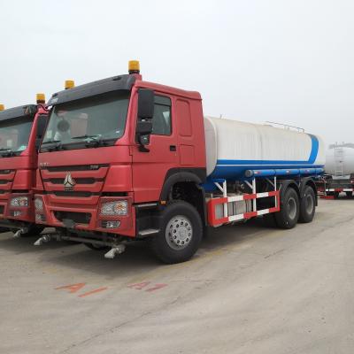 China 6×4 aandrijving Sinotruk HOWO Drinkwatertank Gebruikte watertruck voor de bouw Te koop